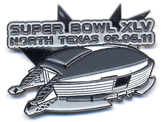 Super Bowl XLV NFL Experience 5 Pin Set Five Pins 45 PSG LE 250 Packers ...