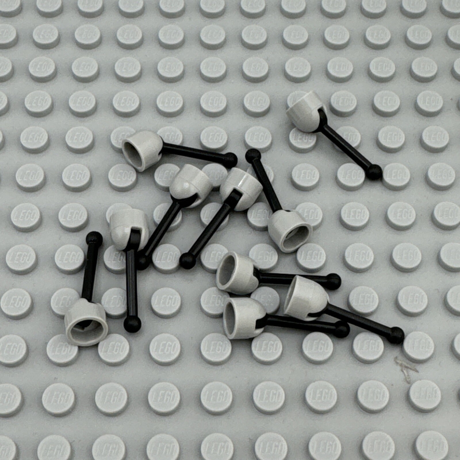 LEGO Antenna - Light Bluish Gray - Antenna Small Base with Black Lever ...