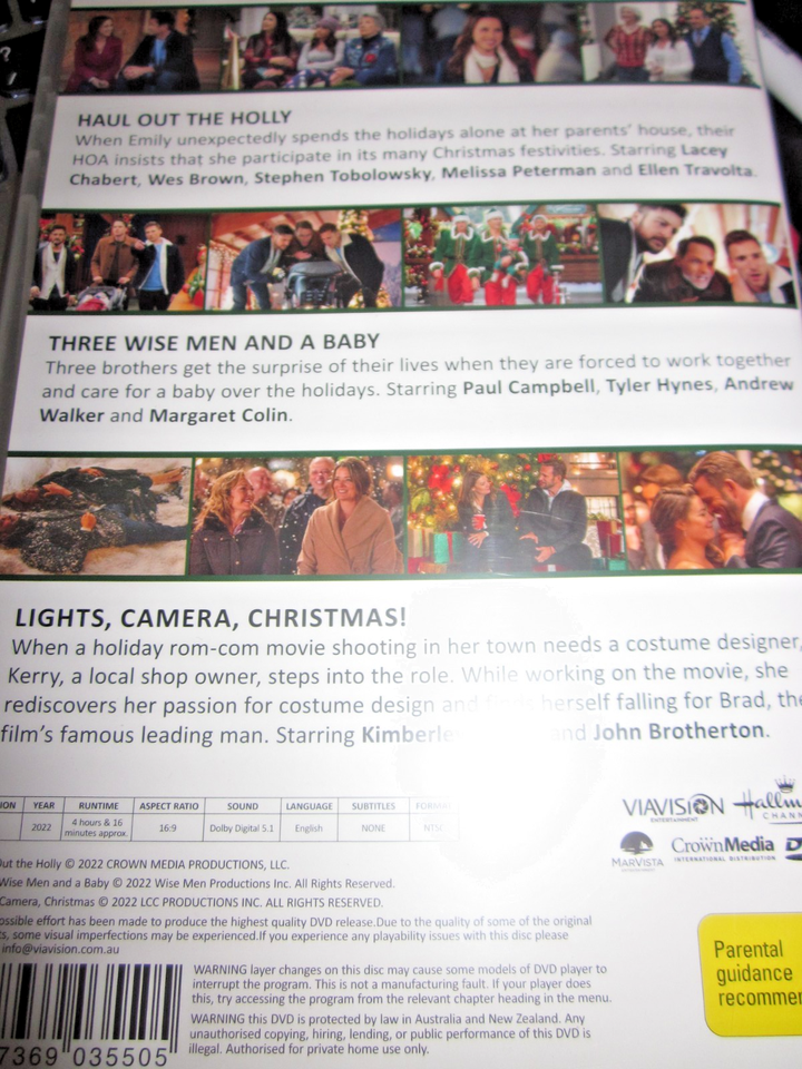 HALLMARK SET OF 3 MOVIES, HAUL OUT THE LIGTS,2 WISE MEN & LGTS, CAM XMAS DVD | eBay