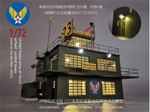 1/72 Us Military Airport Scene Command Building Control Building Model ...