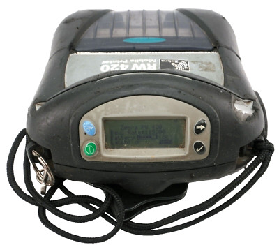 Zebra RW420 4" Thermal Mobile Label Printer Bluetooth USB Serial W ...