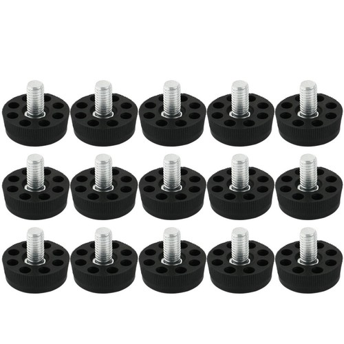Table Chair 8 Holes Base Adjustable Leveling Foot Black M8 x 10mm ...