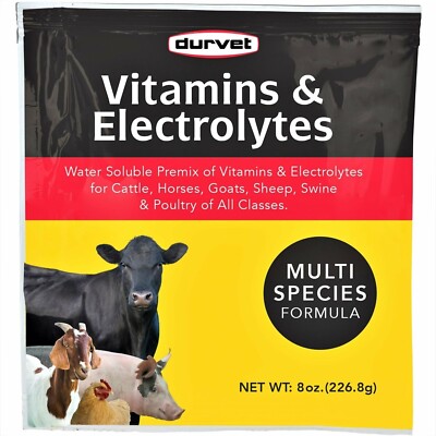 Durvet Vitamins & Electrolytes for Cattle, Horses, Sheep, Swine ...