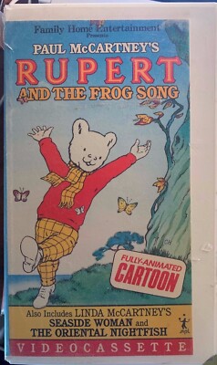 Paul McCartney's Rupert and the Frog Song (VHS) Rare 1985 cartoon ...