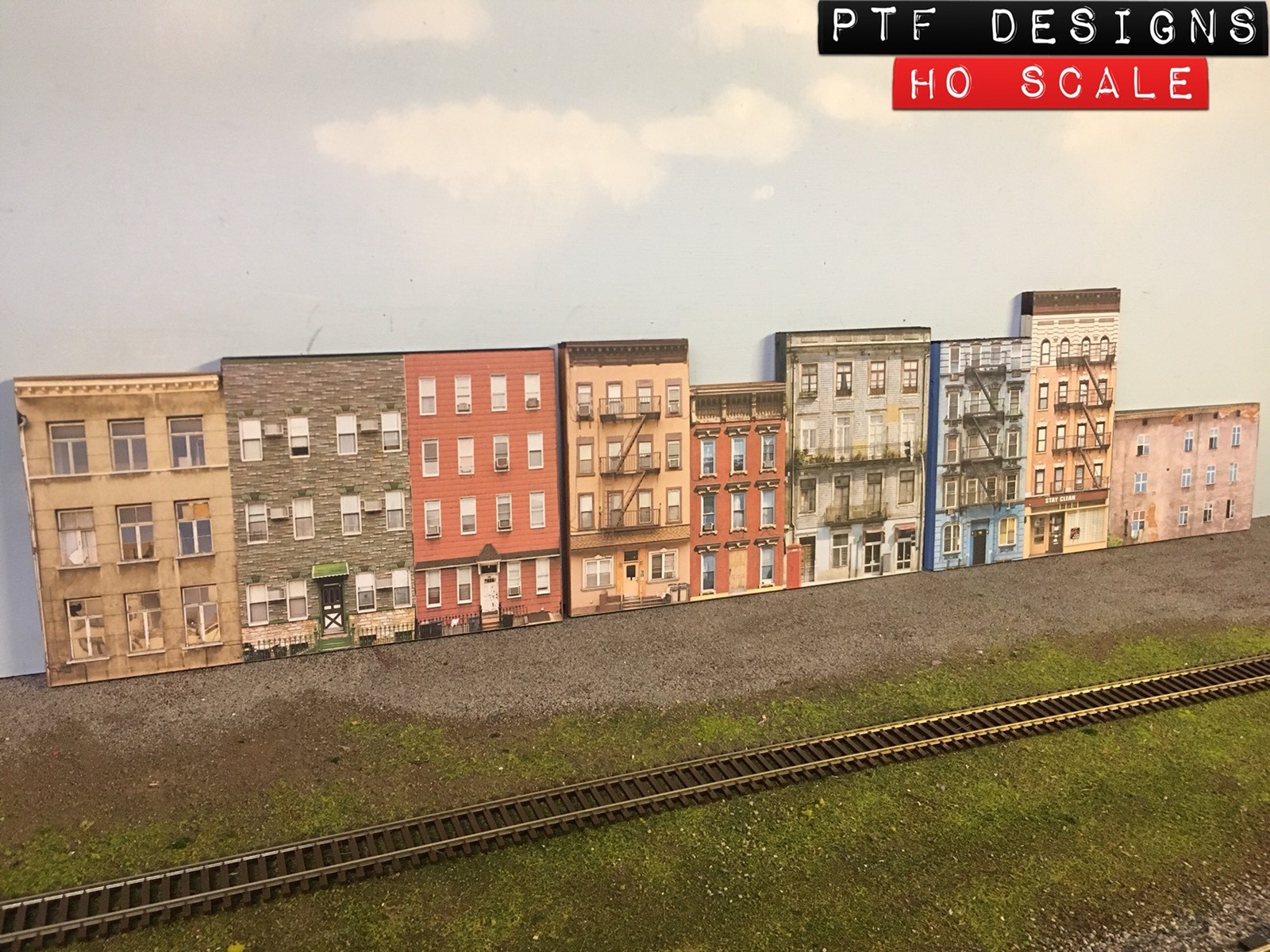 HO Scale Apartment Combo 1, 2 & 3 (Set Of 3) Building Flat/Front ...