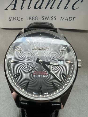 Atlantic Worldmaster Auto, Self Winding. Swiss ETA Movement 37mm. Near ...