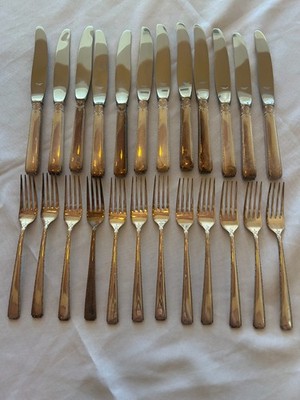 Vintage Knife and Fork Set Stainless Steel and Nickel Silver | eBay