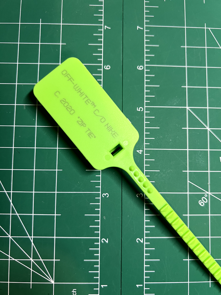 “The Ten” / "The Fifty" Off-White x Nike Zip Tie Tag Replacement | eBay