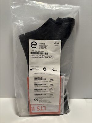 Exos 232-71-1111 Long Thumb Spica II (LTSII) Forearm Based Black/XL/L ...