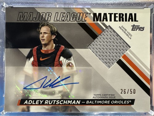 2024 Topps Major League Material Adley Rutschman Game Used Jersey Auto ...