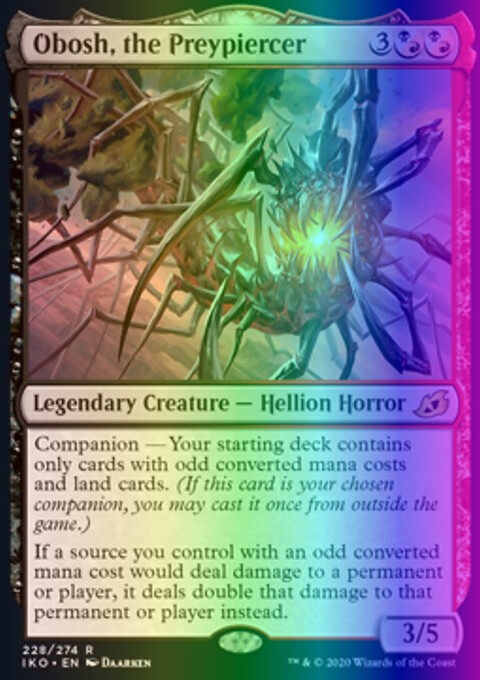 MTG Obosh, the Preypiercer (228/434) Ikoria Lair of Behemoths LP FOIL ...