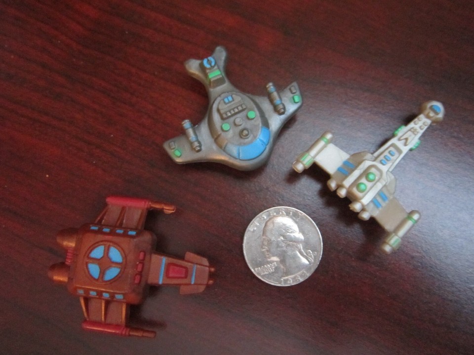 LOT OF 3 1996 SOMA MINIATURE SPACE SHIPS MINI AIRCRAFT VINTAGE MICRO ...