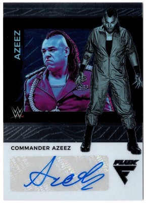 2022 Panini Chronicles WWE Wrestling Flux Auto COMMANDER AZEEZ #FX-CAZ ...