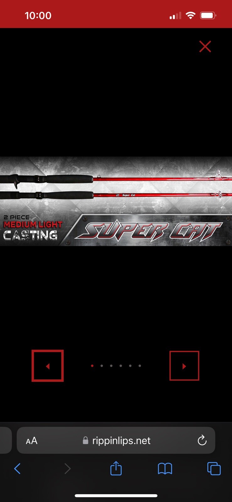 Rippin Lips Super Cat Legacy Casting Rods | eBay