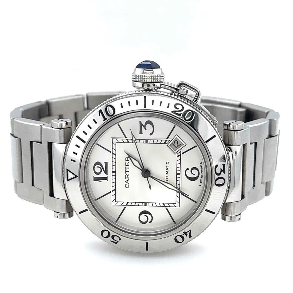 Cartier Pasha Seatimer 40mm Automatic Stainless Steel Men's Watch ...