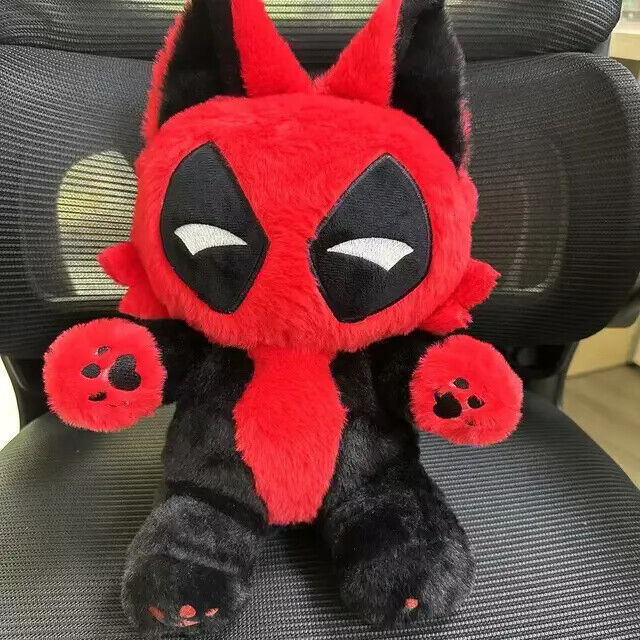 Marvel 30cm Deadpool Bear Plush Doll Stuffed Cotton Soft Pillow Cute ...