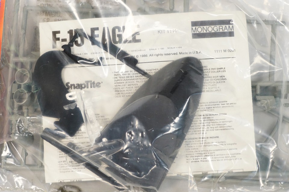 Monogram F-15 Eagle 1986 Flying Wonders, Snaptite Model 6145 READ | eBay