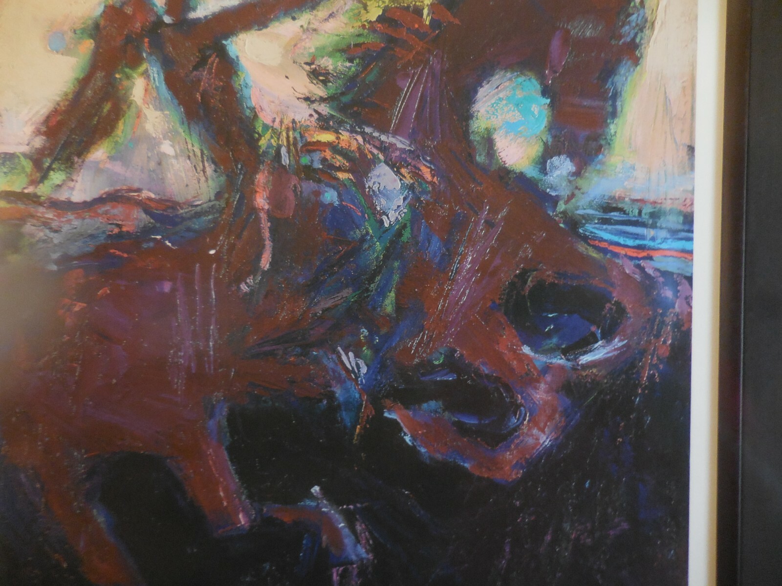 Limited Ed AP 1/5 Paint Embellished Lithograph "Rainbow Warrior" Robert ...