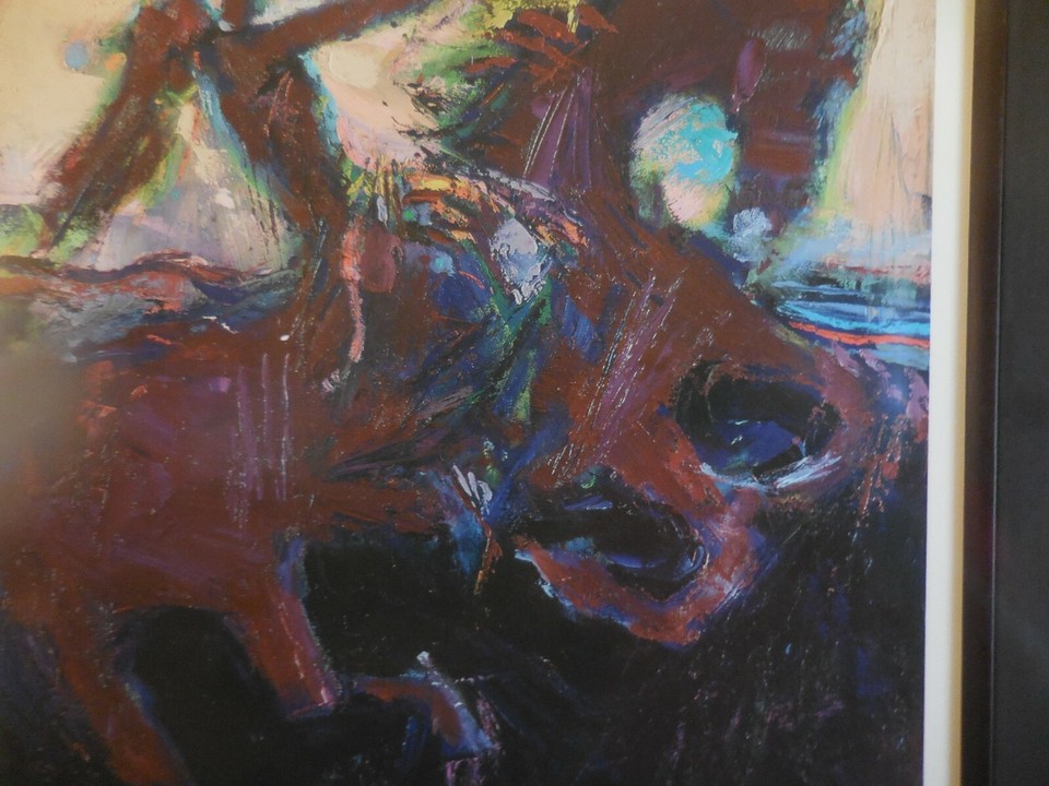 Limited Ed AP 1/5 Paint Embellished Lithograph "Rainbow Warrior" Robert ...