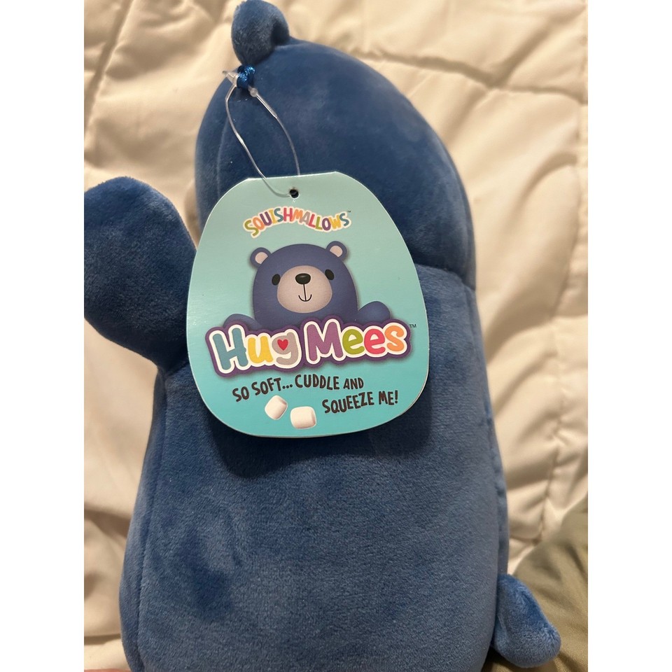 Squishmallows Hug Mees Blue Bear Plush Toy Ages 0+ Soft Cuddle Squeeze ...