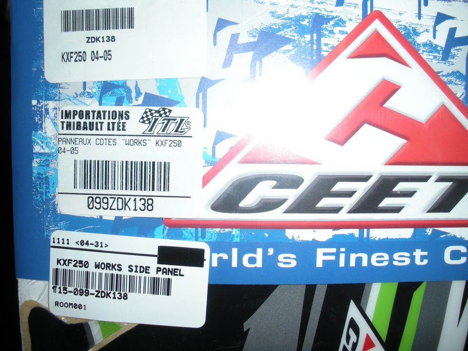 CEET PERFORMANCE DECAL KIT - KAWASAKI KXF250 04-05 - WORKS | eBay