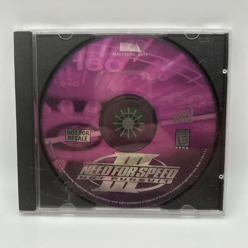 Need for Speed III 3 Hot Pursuit PC 1988 Computer Game CD-ROM Disc EA ...