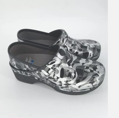 Dansko LT Pro Women's Twisty Patent Leather Nurse Medical Clogs Sz 6.5 ...