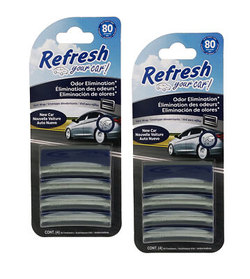 Refresh Your Car Vent Wrap Air Freshener, New Car, 2 Packs | eBay