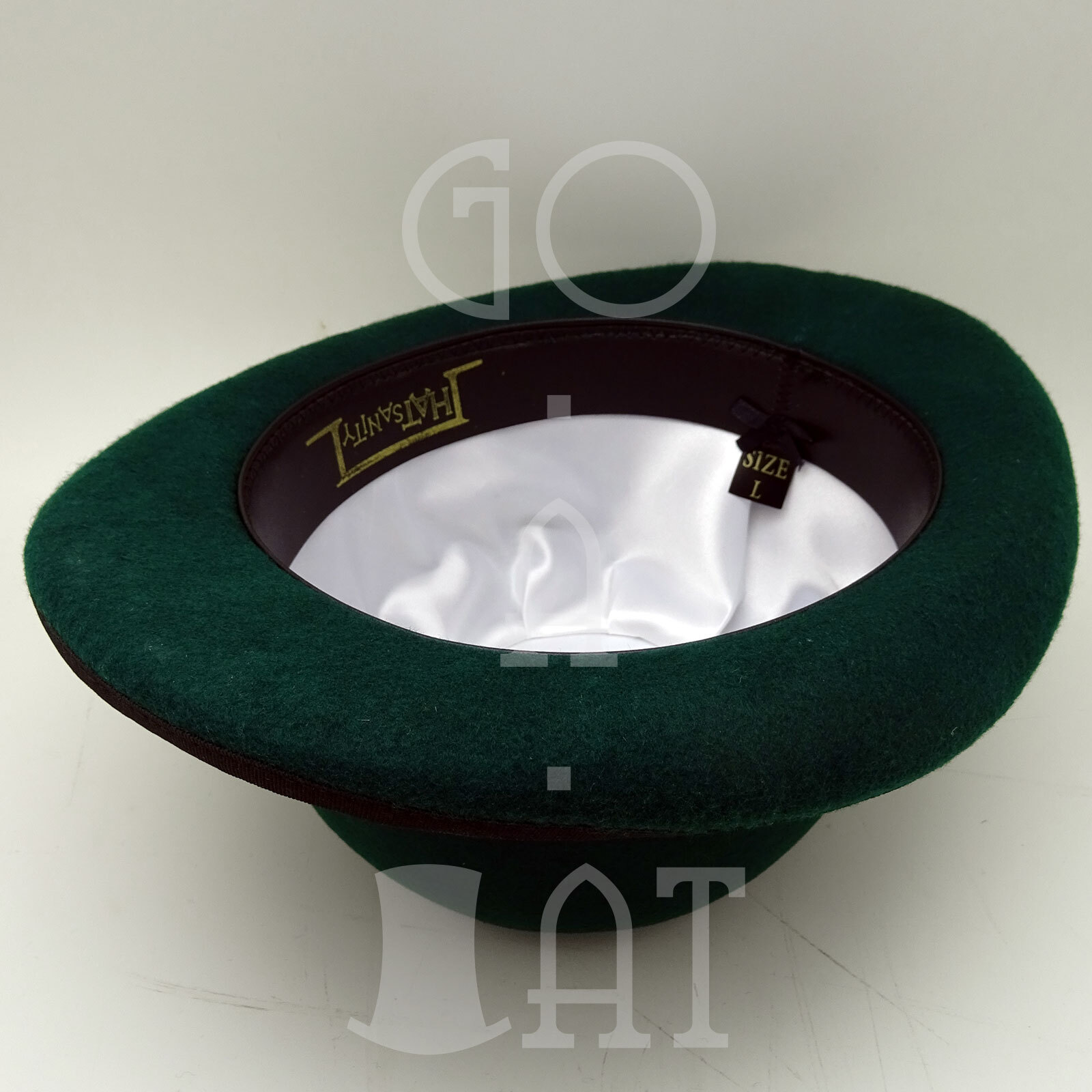 CLASSIC Wool Felt Men Bowler Hat Derby Billycock FORMAL | Green | Size ...