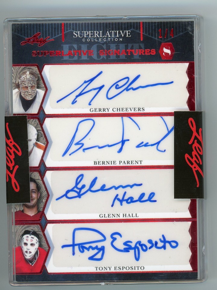 2021 LEAF SUPERLATIVE COLLECTION 8 WAY SIGNATURES AUTO /4 HASEK FUHR ...