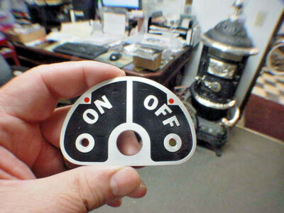 1930's & 1940's Boeing Stearman Fuel Switch Plate Acid Etched Aluminum ...