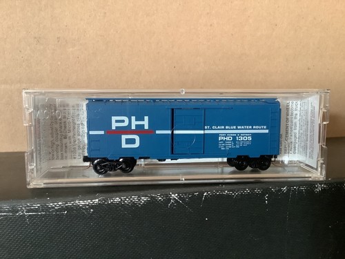 Port Huron and Detroit N Scale 40' Standard Box Car Micro-Trains #20150 ...