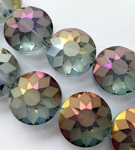 14mm Faceted Red Crystal Quartz Coin Loose Beads 12pcs | eBay