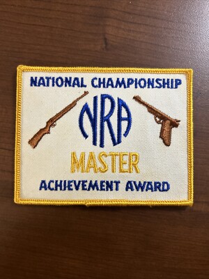 NRA National Championship Master Achievement Award Patch | eBay