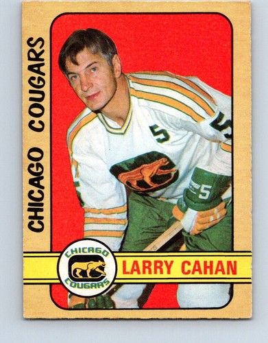 VINTAGE HOCKEY CARD OPC 1972 CHICAGO COUGARS LARRY CAHAN NO327 | eBay
