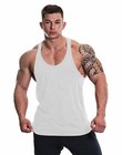 Mens Plain Gym Vest Bodybuilding Muscle Stringer Vest Racer Back Top Singlet Uk | eBay UK