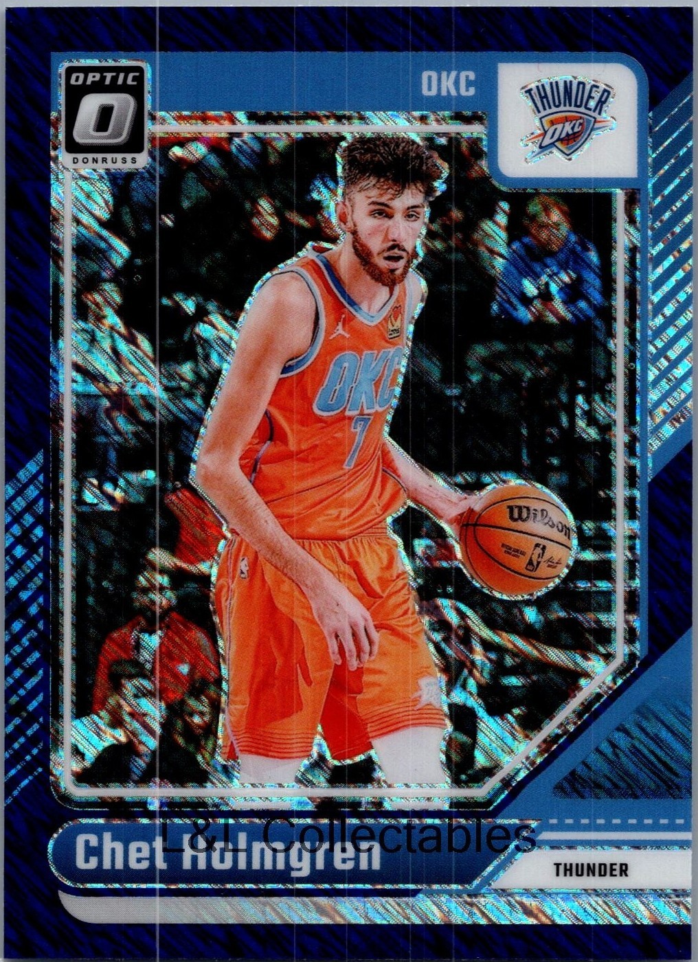 2024-25 Panini Donruss Optic - Chet Holmgren #23 Purple Shimmer Prizm ...
