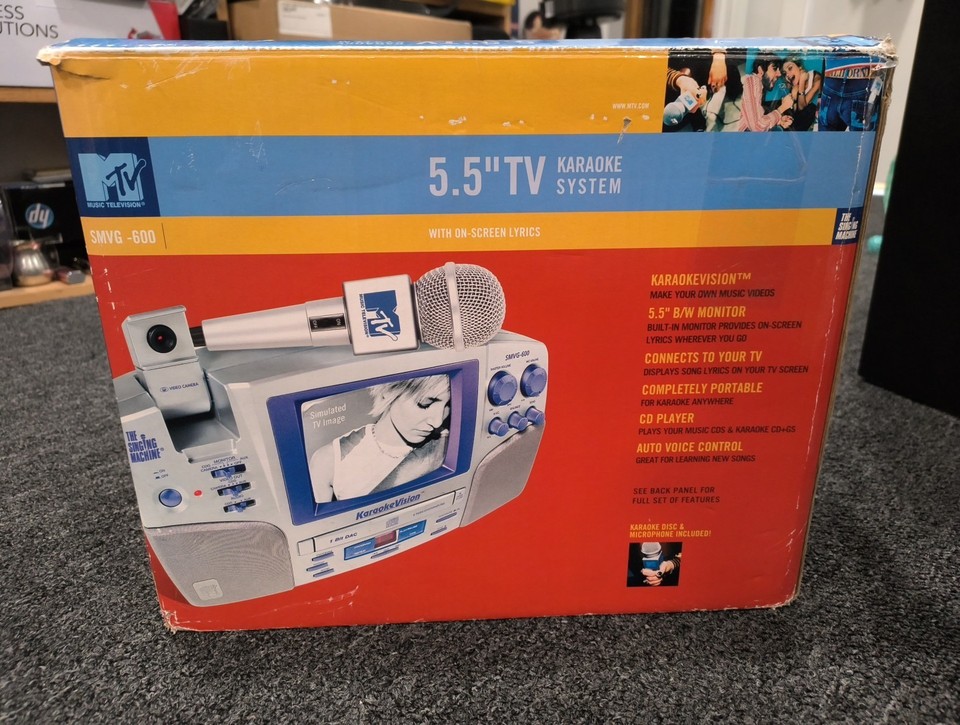 MTV The Singing Machine Karaoke Vision System + CD. WORKING BEAUTIFUL ...