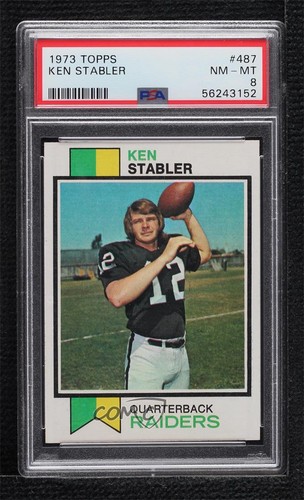 1973 Topps Ken Stabler #487 PSA 8 Rookie RC HOF | eBay