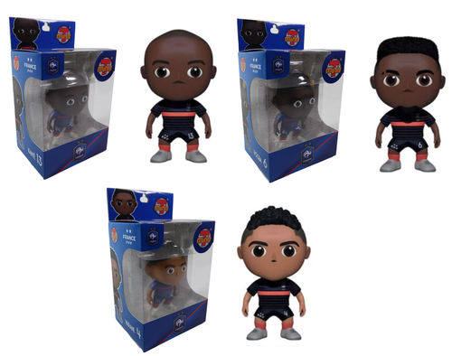 Set 3 Figurines Equipe de France de Football Pogba Kante Varane Soccer ...
