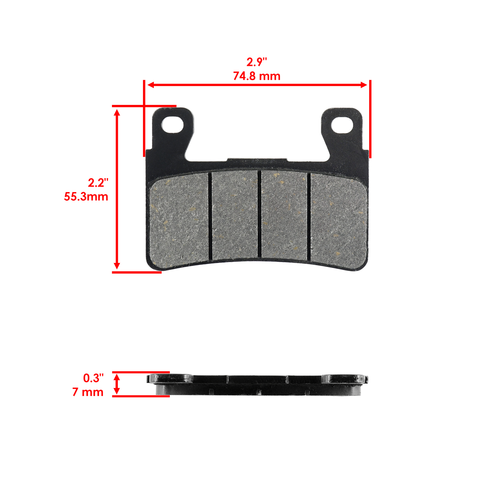 Front Brake Pads for Harley Davidson Fxsb Breakout 2015-2016 / 41300102 ...