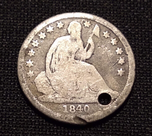 1840 o seated liberty dime new orleans above wreath mint rare type coin ...