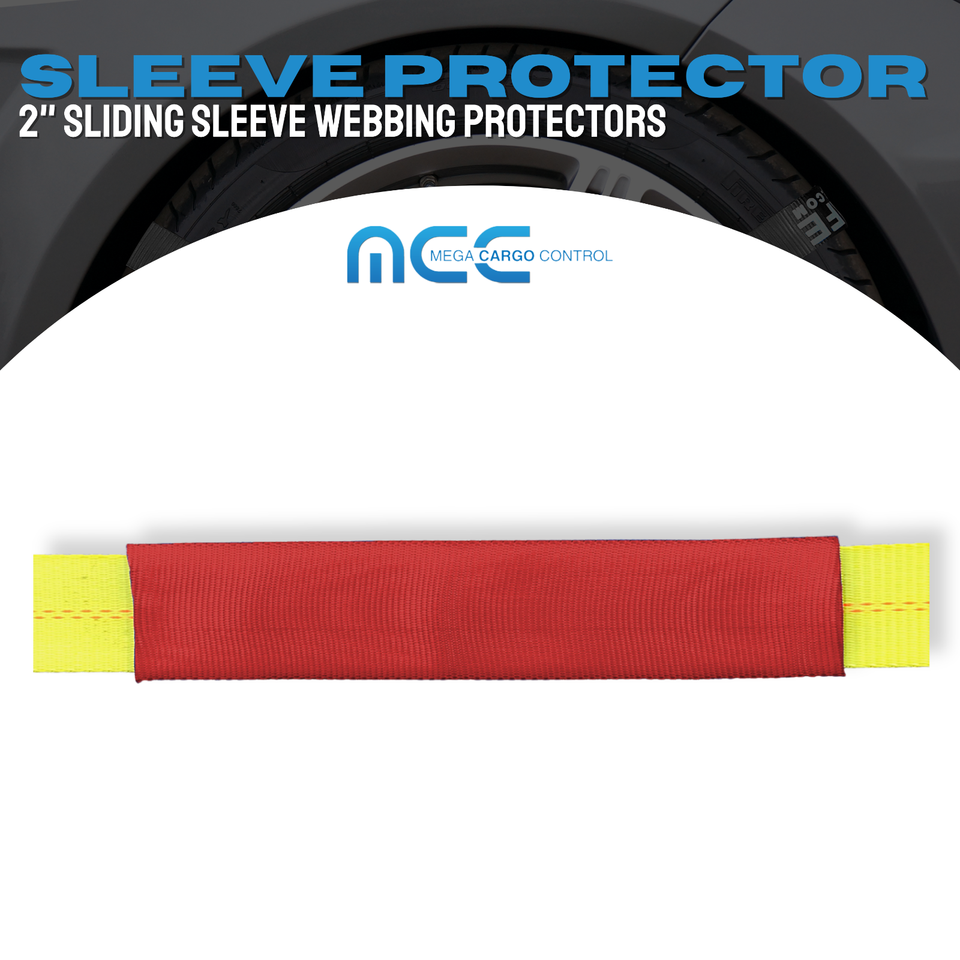 10 Pack 24" Sliding Sleeve Webbing Web Protector for 2" Ratchet Tie ...