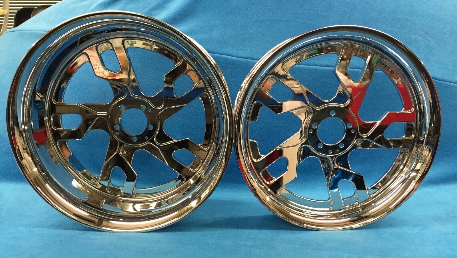 HAYABUSA CHROME 240 WARLOCK FAT TIRE WHEEL PACKAGE FOR 1999-2007 SUZUKI ...