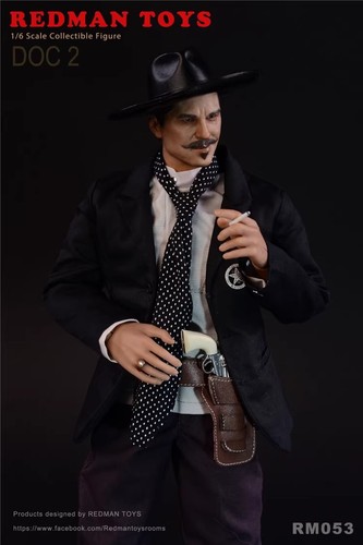 REDMAN TOYS Doc Holliday Tombstone 12in Action Figure Doll Model RM053 ...