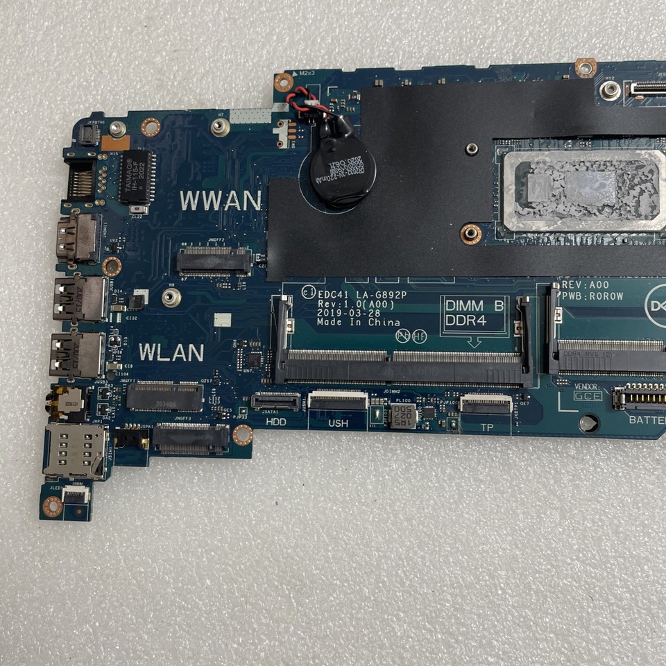 OEM Dell Latitude 5400 Motherboard Core i7-8665U 6RVRC 06RVRC SA M4 | eBay