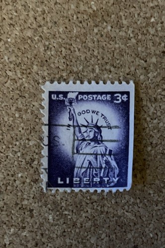 LIBERTY 3 Cent US POSTAGE STAMP PURPLE LADY STATUE OF LIBERTY | eBay