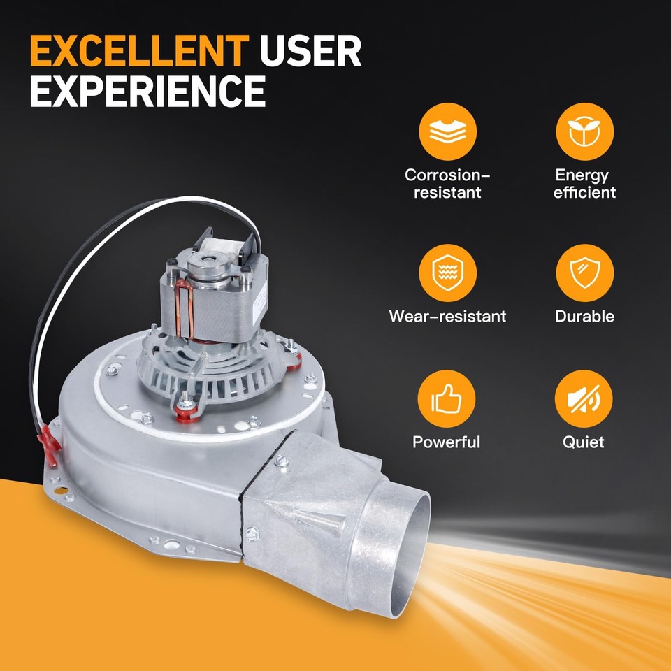 80473 Exhaust Blower Fit US Stove USSC Ashley King Vogelzang Breckwell ...