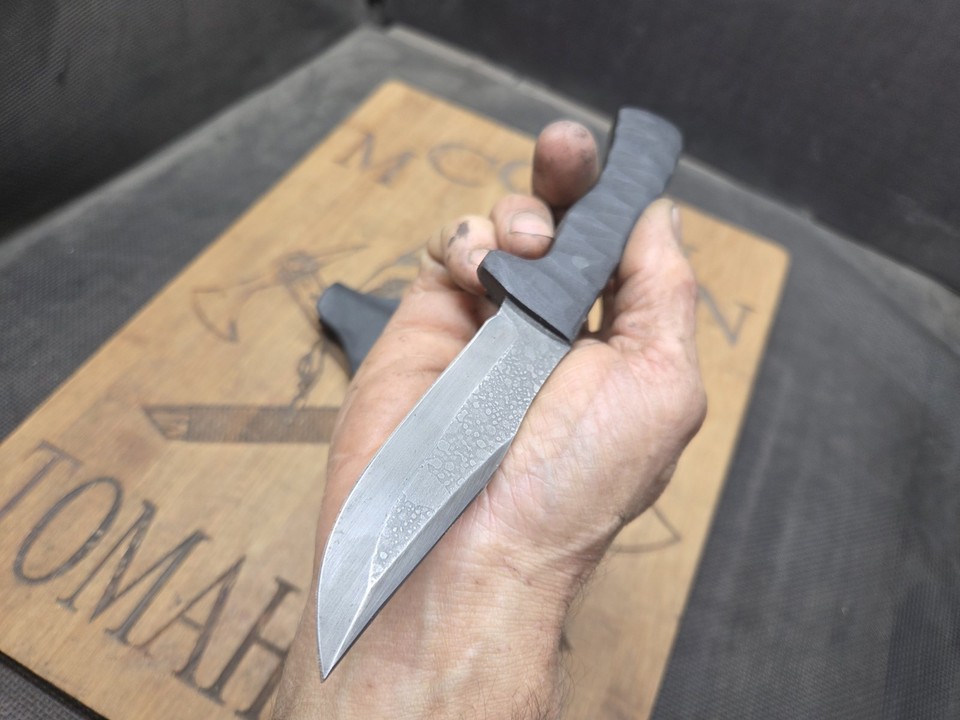 HAND MADE FIRST STRIKE CROSS DRAW KNIFE BY MARK MCCOUN USA BLK G10 | eBay