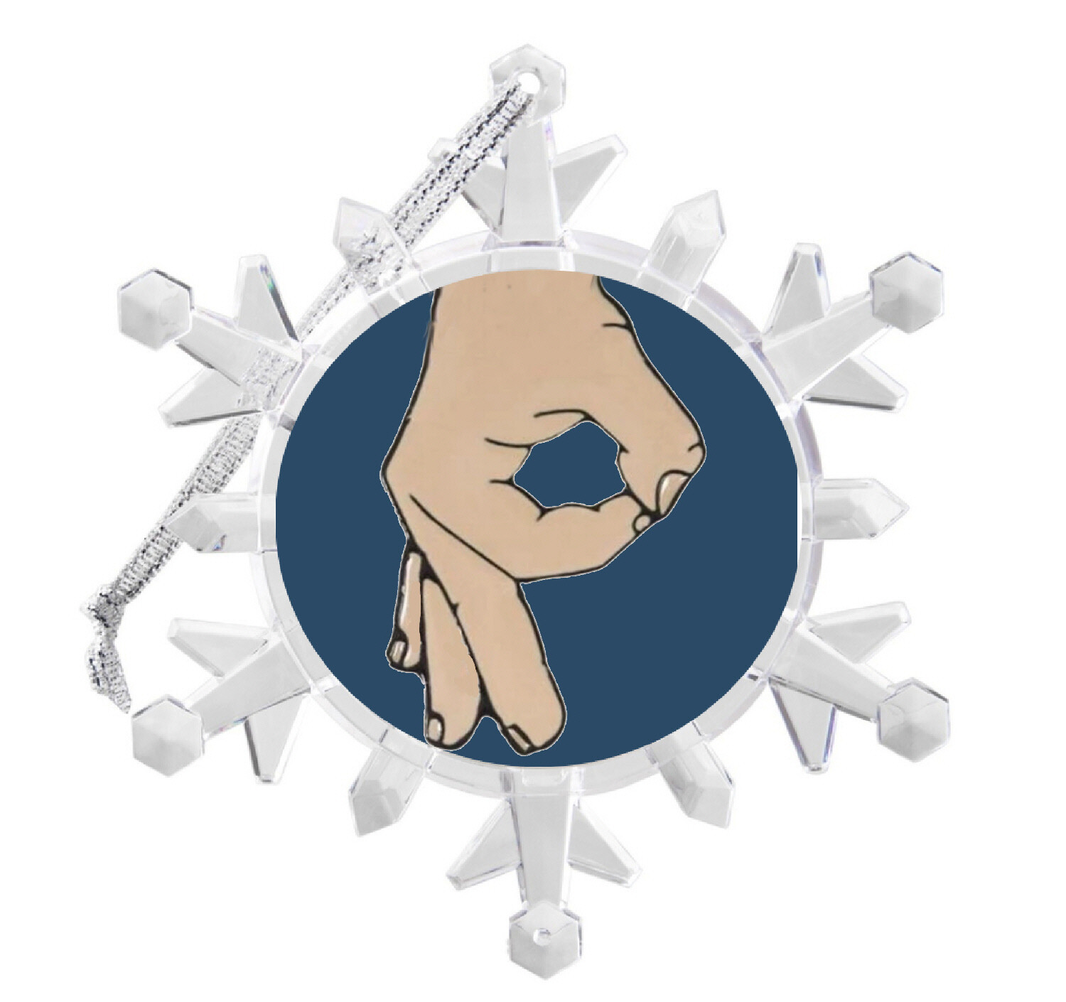 The Circle Game Fingers Gag Gotcha Snowflake Lit Holiday Christmas Tree ...